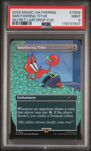 2025 MTG SECRET LAIR DROP SPONGEBOB SQUAREPANTS-FOIL SMOTHERING TITHE ...