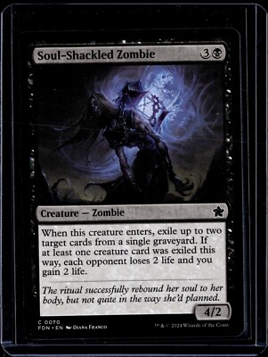 Soul-Shackled Zombie - 70 - FDN - NM - MTG Magic the Gathering | eBay