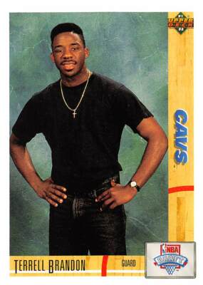 1991-92 Upper Deck #6 Terrell Brandon RC Rookie Card Cleveland ...