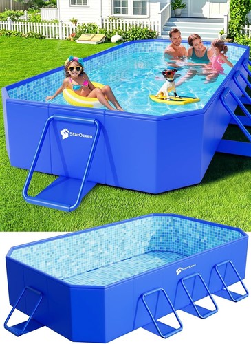 Foldable Pool, Large Non-Inflatable Swimming Pool For Kids,Adult ...