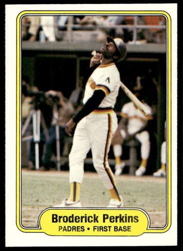 1982 Fleer 579 Broderick Perkins San Diego Padres Baseball Card | eBay