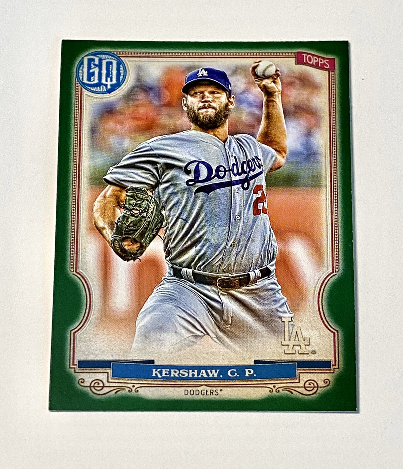 2020 TOPPS GYPSY QUEEN GREEN PARALLEL CARD LA DODGERS CLAYTON KERSHAW ...