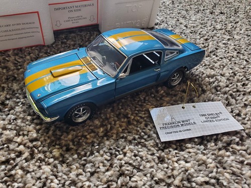 New in Box: Franklin Mint 1966 Shelby Mustang GT350H Blue Gold 1:24 ...