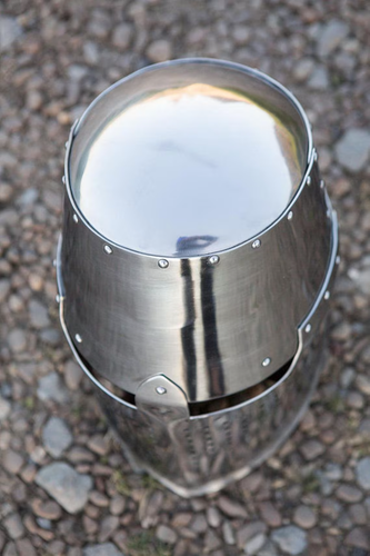Medieval Templar Crusader Helmet, Bucket Helmet Wearable Cosplay ...