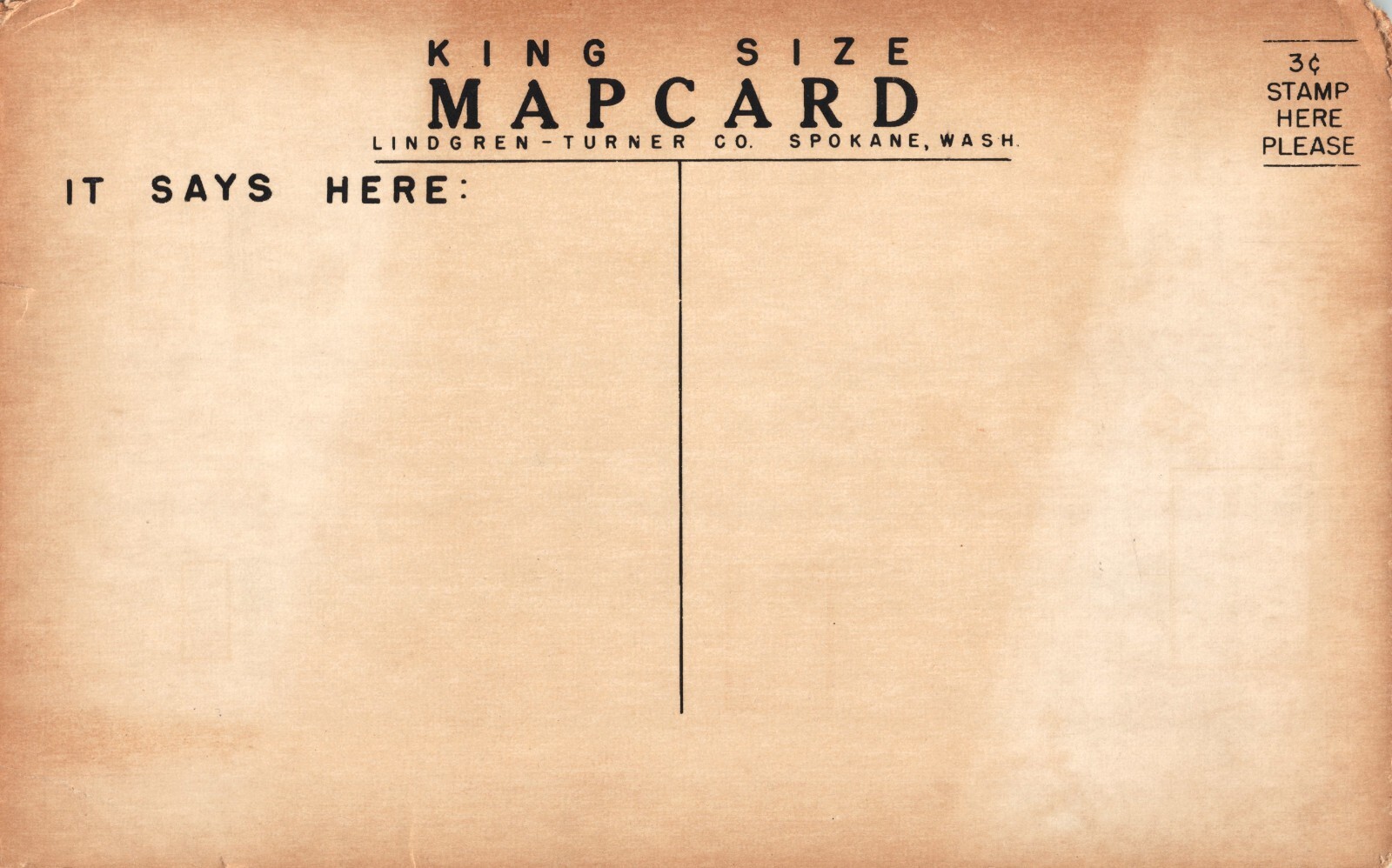 Nevada Map King Size Mapcard Vintage 1953 Large Postcard 8.5"x5.5" Pony ...