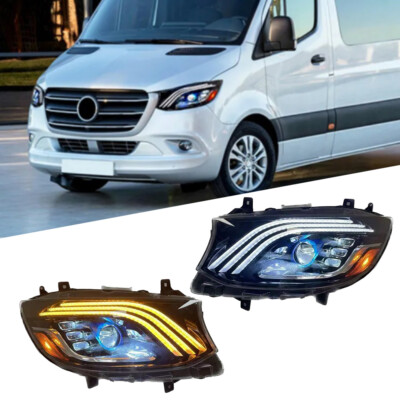 Paar Voll LED Frontscheinwerfer Beleuchtung für Mercedes Benz Sprinter ...