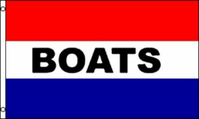 "BOATS" flag 3x5 ft RWB boat banner-New | eBay