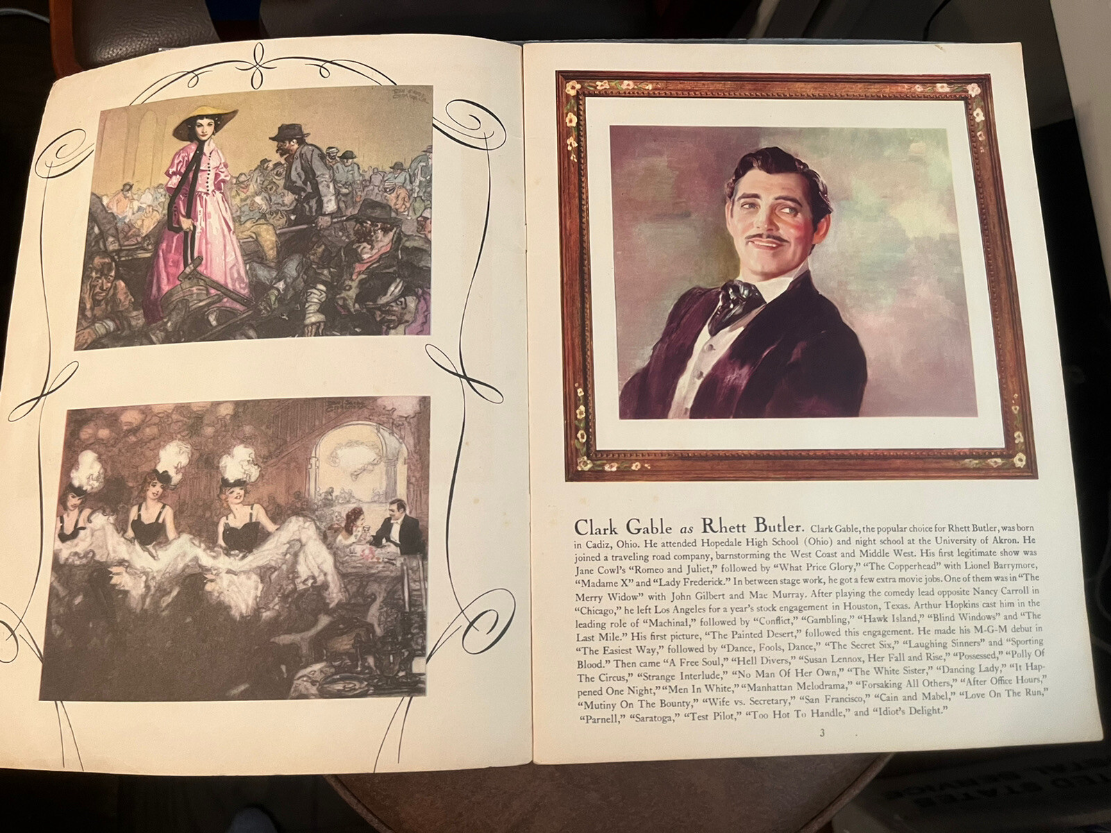 Gone with the Wind 1939 Original Movie Souvenir Program Booklet Gable ...