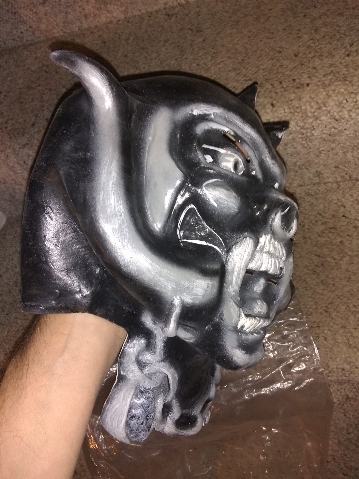 War Pig Mask Motorhead Warpig Snaggletooth Halloween Adult Costume ...