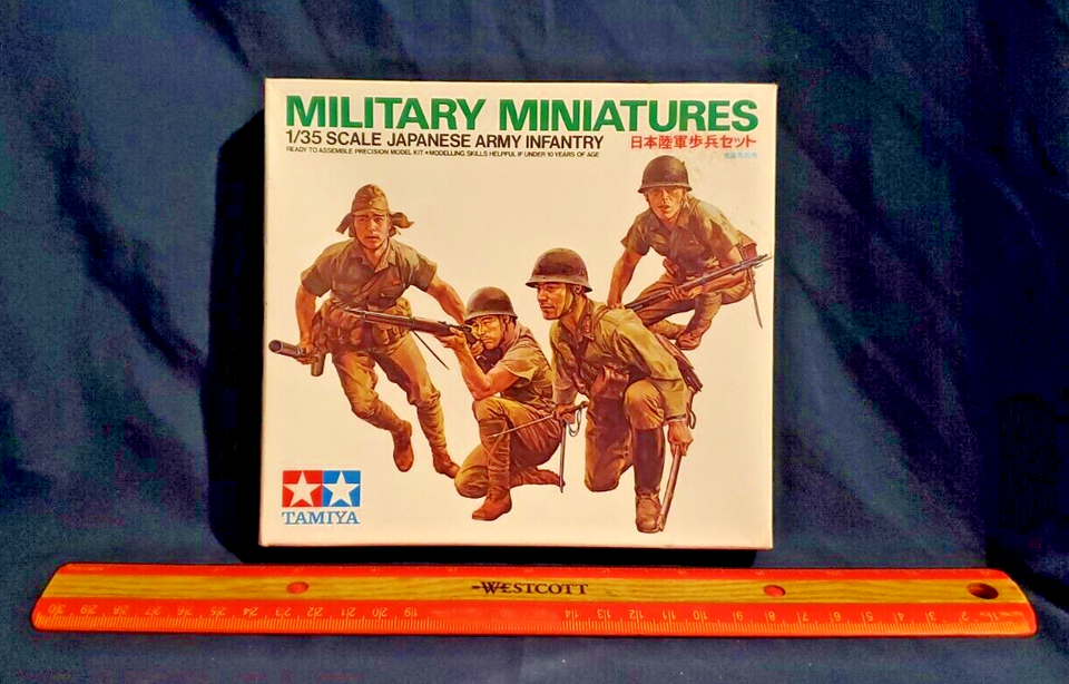 Tamiya Military Miniatures 1/35 Scale Japanese Army Infantry Model Kit ...