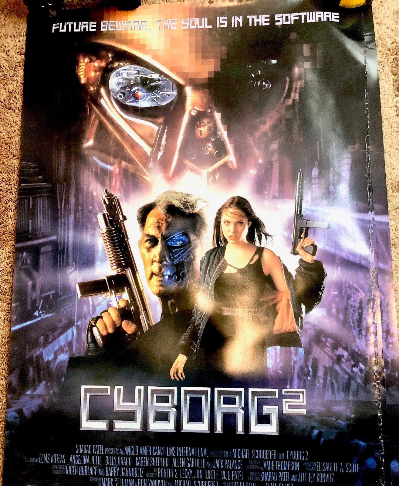 Cyborg 2 Movie Poster Angelina Jolie 1993 Original Movie Poster 27x40 ...
