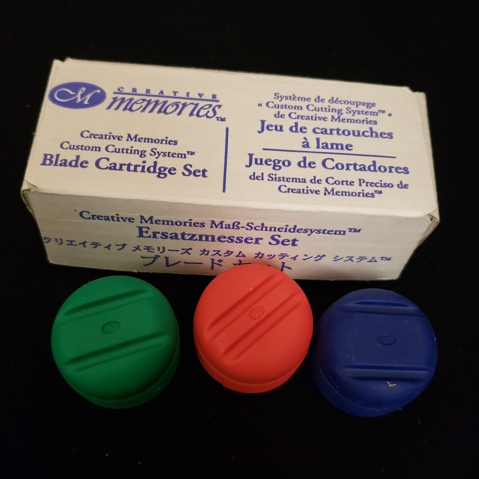 Creative Memories Custom Cutting System Blade Cartridge Set 3 Piece ...