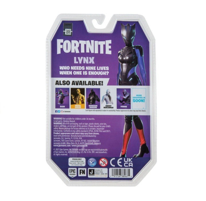 FORTNITE Lynx Solo Mode 4 inch Action Figure - Epic Video Games FNT0641 ...