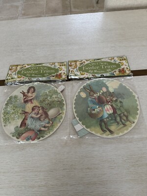 Bethany Lowe Vintage Easter Trims Tabletop Hanging Paper New NIP Set of ...