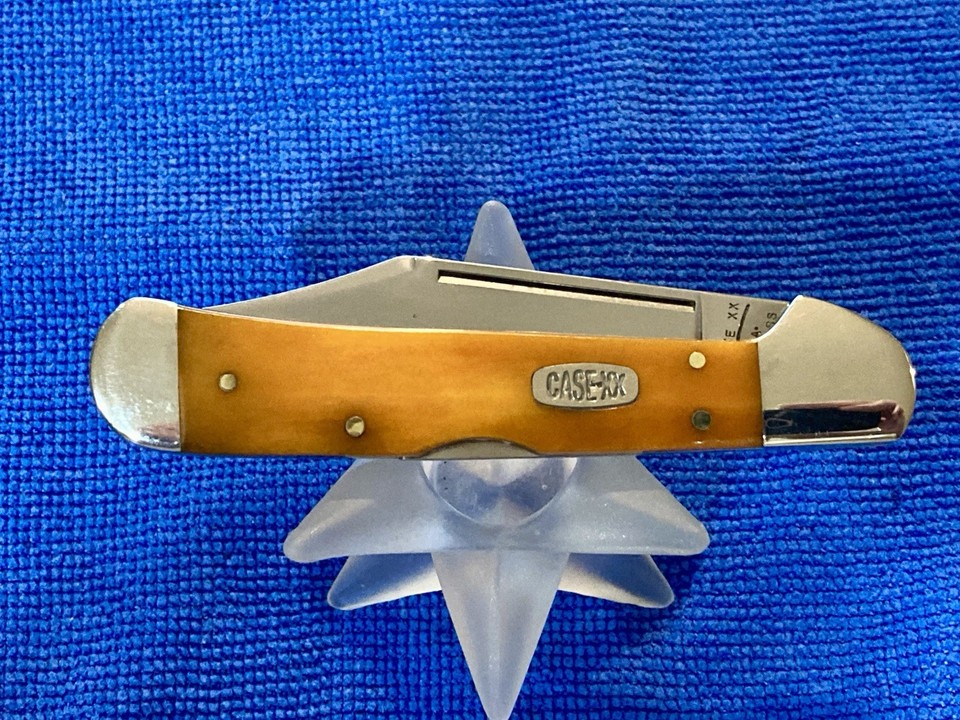 CASE XX CUTLERY CO USA 1998 PERSIMMON B0NE #61549L LARGE COPPERLOCK ...