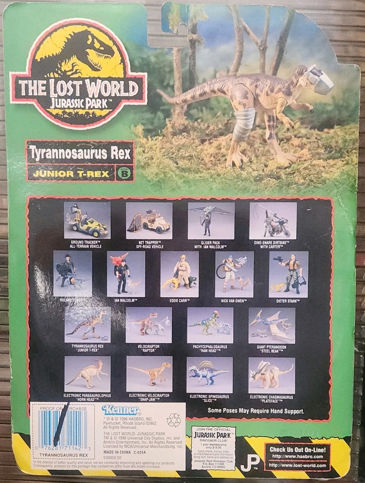 Junior T-Rex The Lost World Jurassic Park Action Figure New Sealed ...