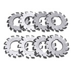 8 Pcs Set HSS M1-Diameter 22mm PA20?? 20 Degree #1-8 Involute Gear ...
