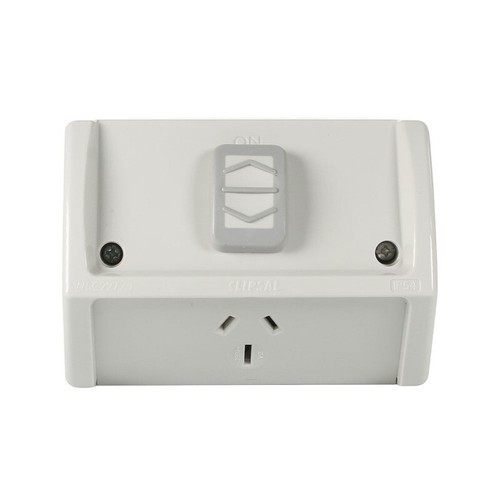 Clipsal WSC227/1/15 - Single Weatherproof Power Point GPO 15A 250V ...