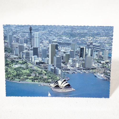Sydney Opera House Aerial Photo 1980's Colour Postcard Souvenir NSW ...