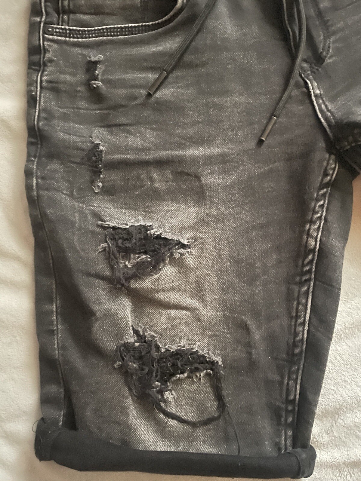 Herren Jeansbermuda Shorts Von FSBN New Yorker in schwarz Gr. S wie neu ...