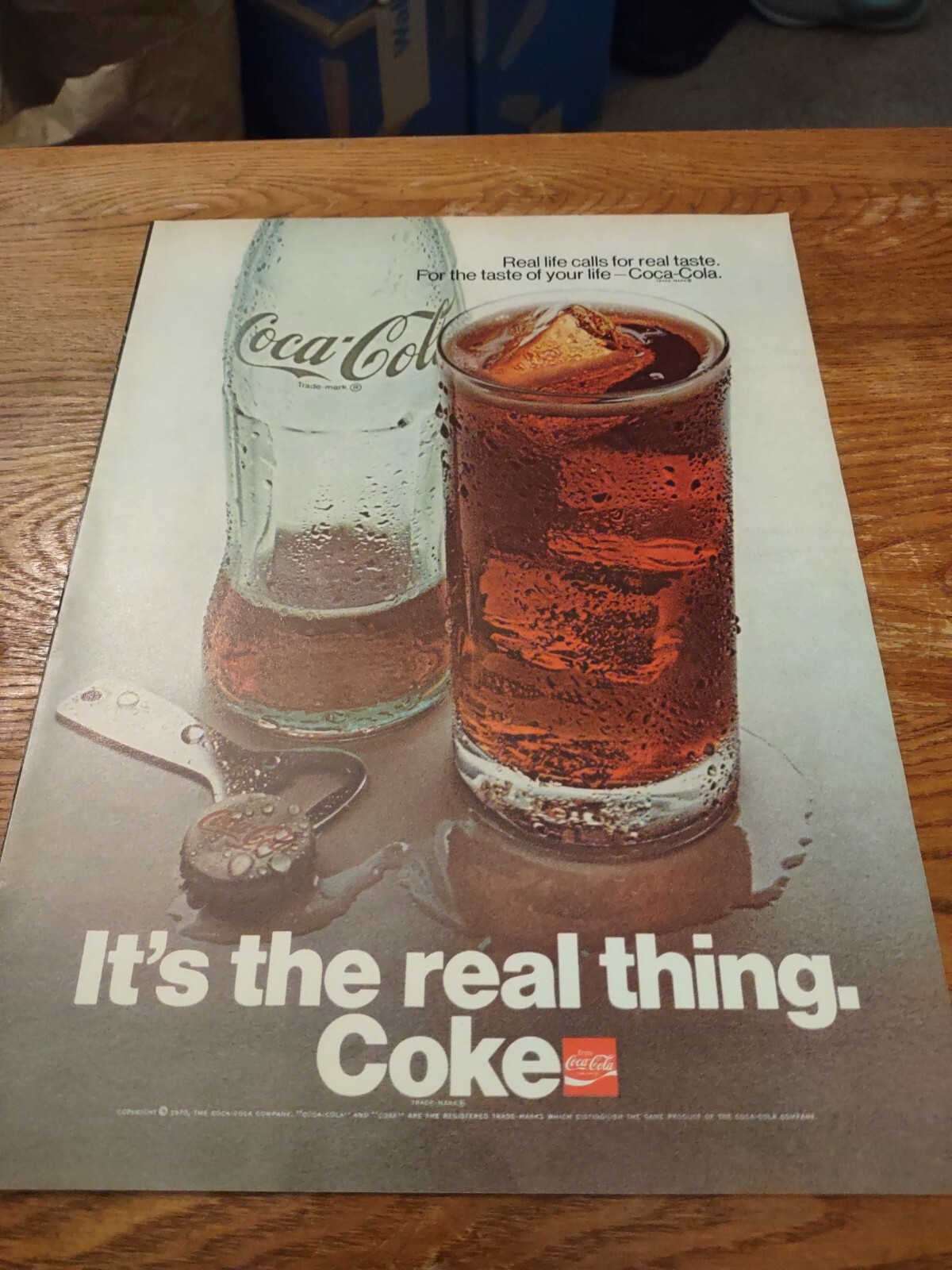1970 Coca-cola It's The Real Thing Coke Magazine Ad | eBay