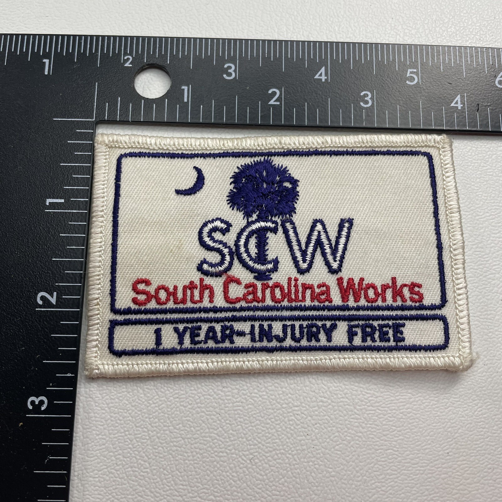 Vtg SCW SOUTH CAROLINA WORKS 1 YEAR INJURY FREE South Carolina Patch ...
