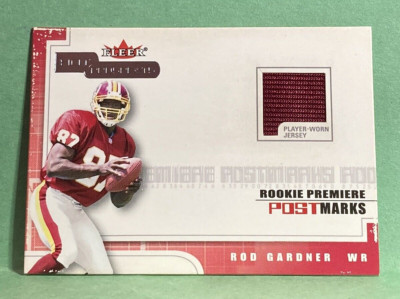 2001 Fleer Hot Prospects ROD GARDNER Post Marks /1875 Jersey RC Card #8 ...