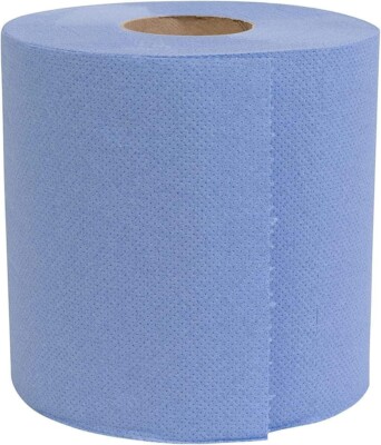 Blue Rolls Embossed Centre Feed Hand towel 2-Ply -Office Workshop 1/6 ...