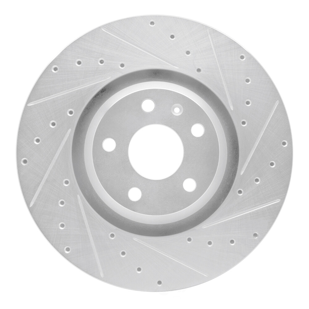 Disc Brake Rotor-Brake Rotor - Drilled And Slotted - Silver DFC 631 ...