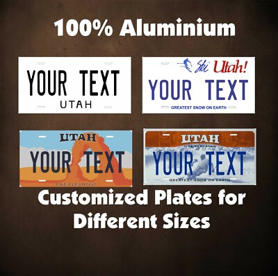 Utah State Custom Tag Auto OR Motorcycle Novelty Personalized License ...