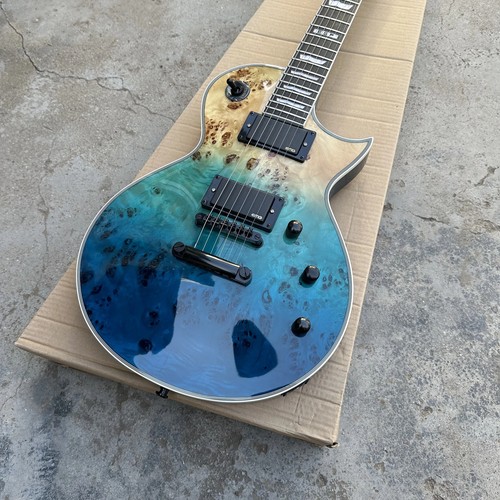 Blue ESP 6 String Electric Guitar Solid Body HH Pickup HPL Hardware ...