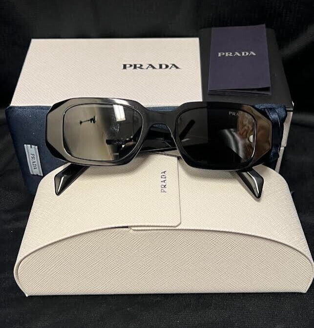 Prada PR17WS Sunglasses 49 mm Black / Dark Grey Lens 145mm 49-20 | eBay