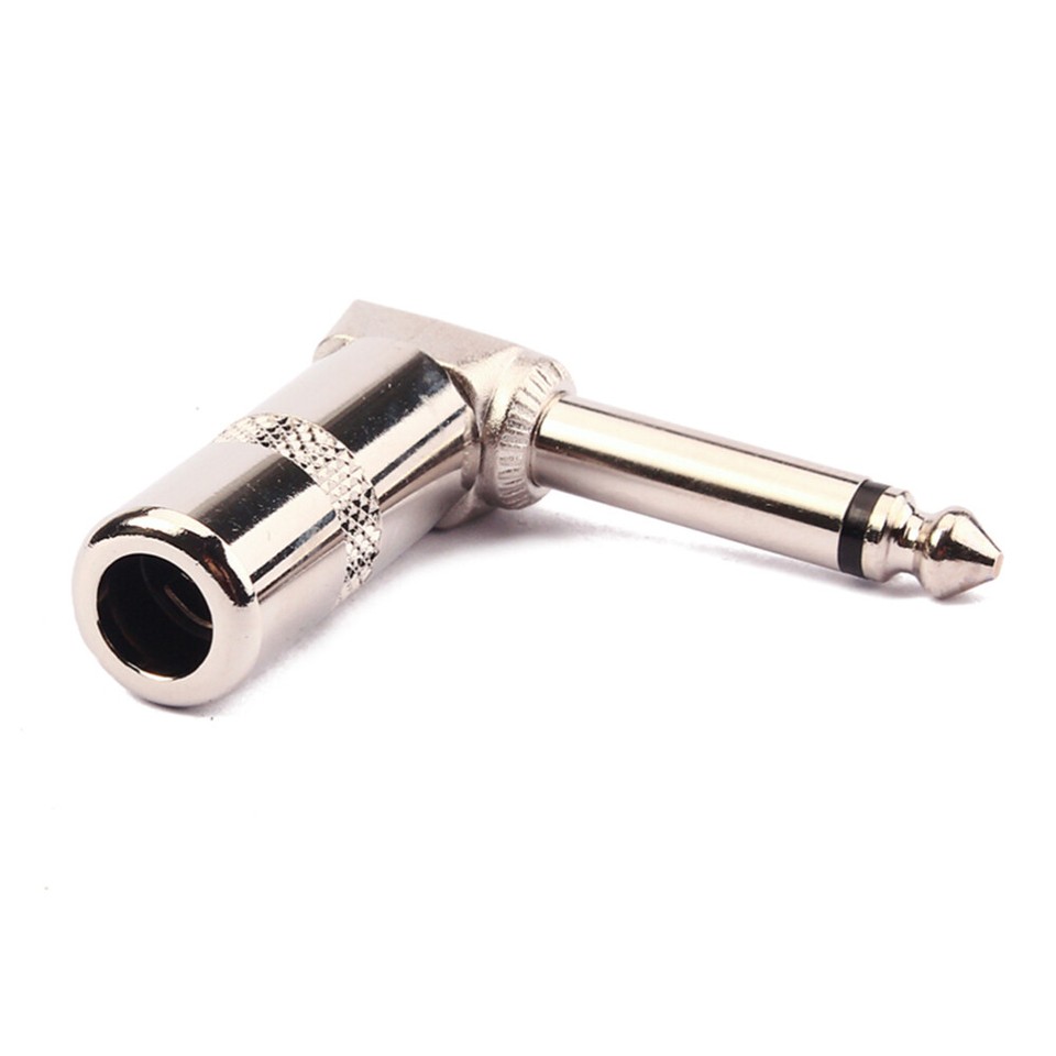 Male Mono 1/4" 6.3mm Guitar Accessory Jack Plug Connector Guitar Audio ...