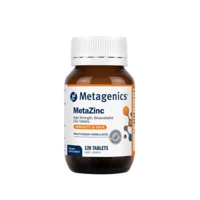 Metagenics Metazinc 120 Tablets *High Strength, Bioavailable Zinc ...