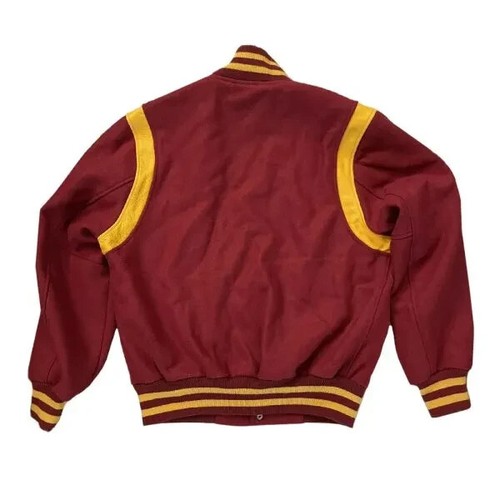 USC Trojans Student Burgundy Wool Full-Snap Letterman Men Varsity ...