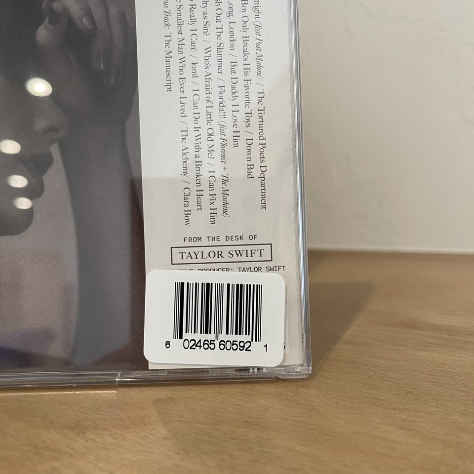 Taylor Swift The Tortured Poets Department TTPD Manuscript Signed ...