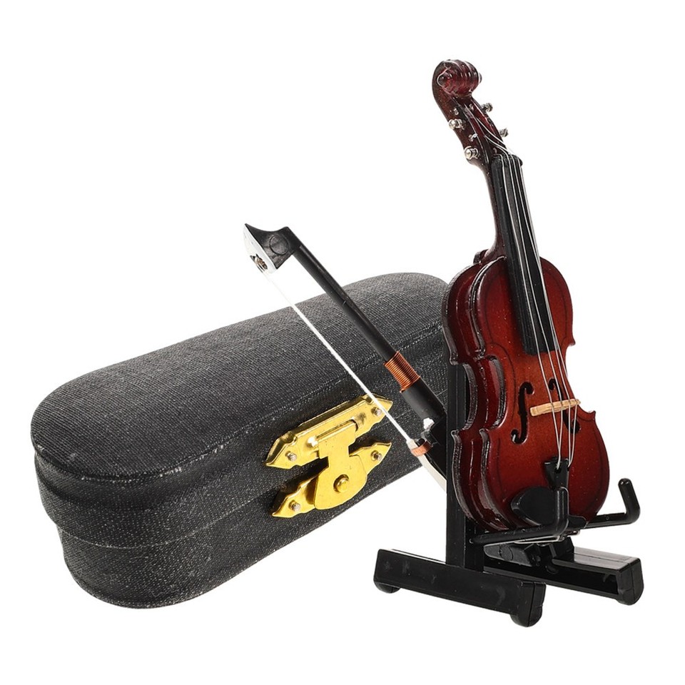 Worlds Smallest Violin Toy Mini Miniature Musical Instrument Model ...