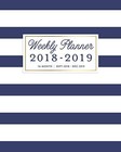 WEEKLY PLANNER 2018 - 2019, 16 MONTH: PREPPY NAVY STRIPE By Splendid ...