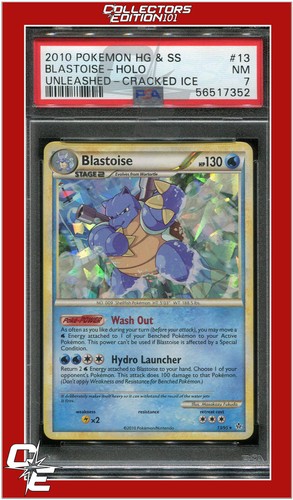 Unleashed 13 Blastoise Holo Cracked Ice PSA 7 | eBay