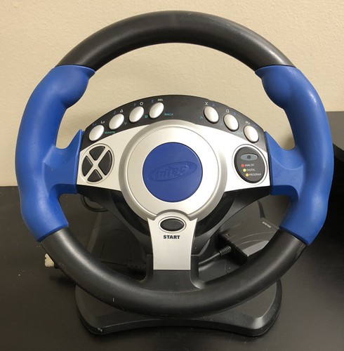 Intec Racing Wheel For PS2/Xbox/GC/Wii G5285-A AS IS UNTESTED No GC/Wii ...