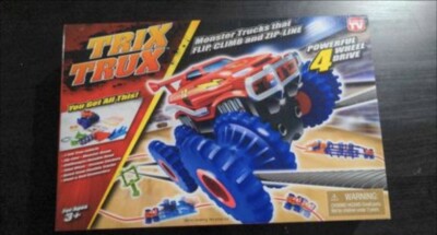 TRIX TRUX - POWERFUL 4 WHEEL DRIVE MONSTER TRUCK Flip Climb Zip-line - Brand new | eBay