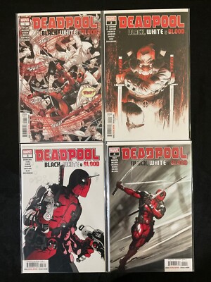 Deadpool: Black , White & Blood #1-4 Complete Marvel Comics Run VF/NM ...