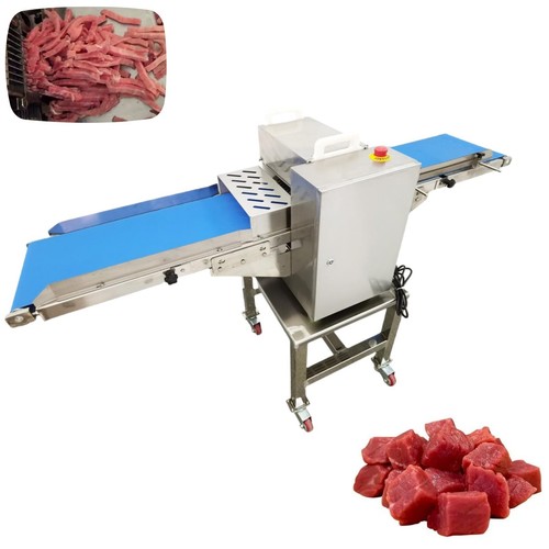 110V Meat Strip-Cutter Stripping Machine Frozen Meat Dicer Cutting ...