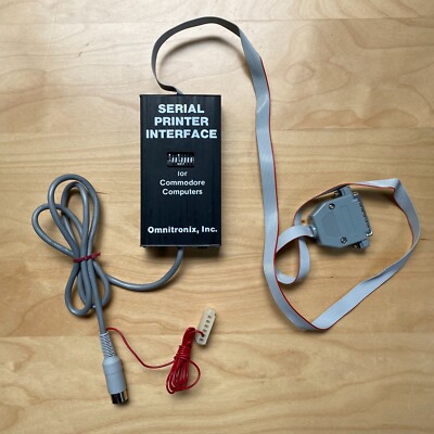 [VERY RARE] OMNITRONIX SERIAL PRINTER INTERFACE FOR COMMODORE COMPUTERS ...