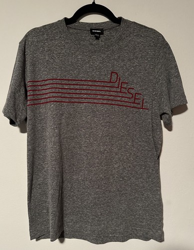 Diesel Mens Grey Heather Short Sleeve T-Shirt Medium, BNWT $48.00 | eBay