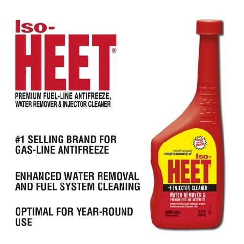 5-4pk ISO-HEET Premium Fuel-line Antifreeze Water Remover Injector Clnr ...