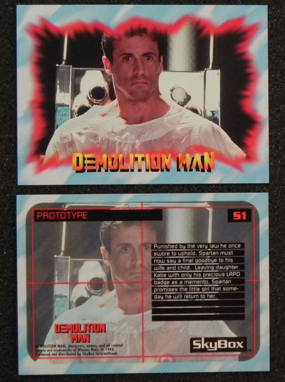 DEMOLITION MAN (1) 1993 SkyBox Prototype Card #S1 _ Low Mailing Cost | eBay