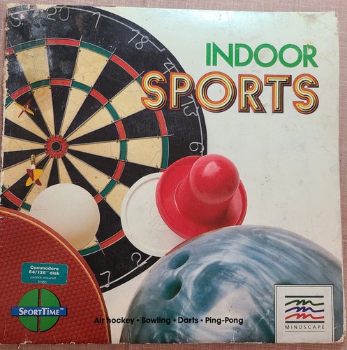 Commodore 64/128 Floppy Disc Game Air Hockey Bowling Darts Ping-pong ...