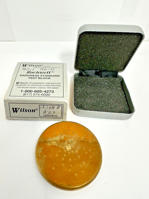 Wilson Rockwell Hardness Standard Test Block R18351 42.1 HRB +-1.5 | eBay