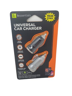 Rapid Universal USB Car Charge Value 2 Pack Rapid Charge Light Up ...
